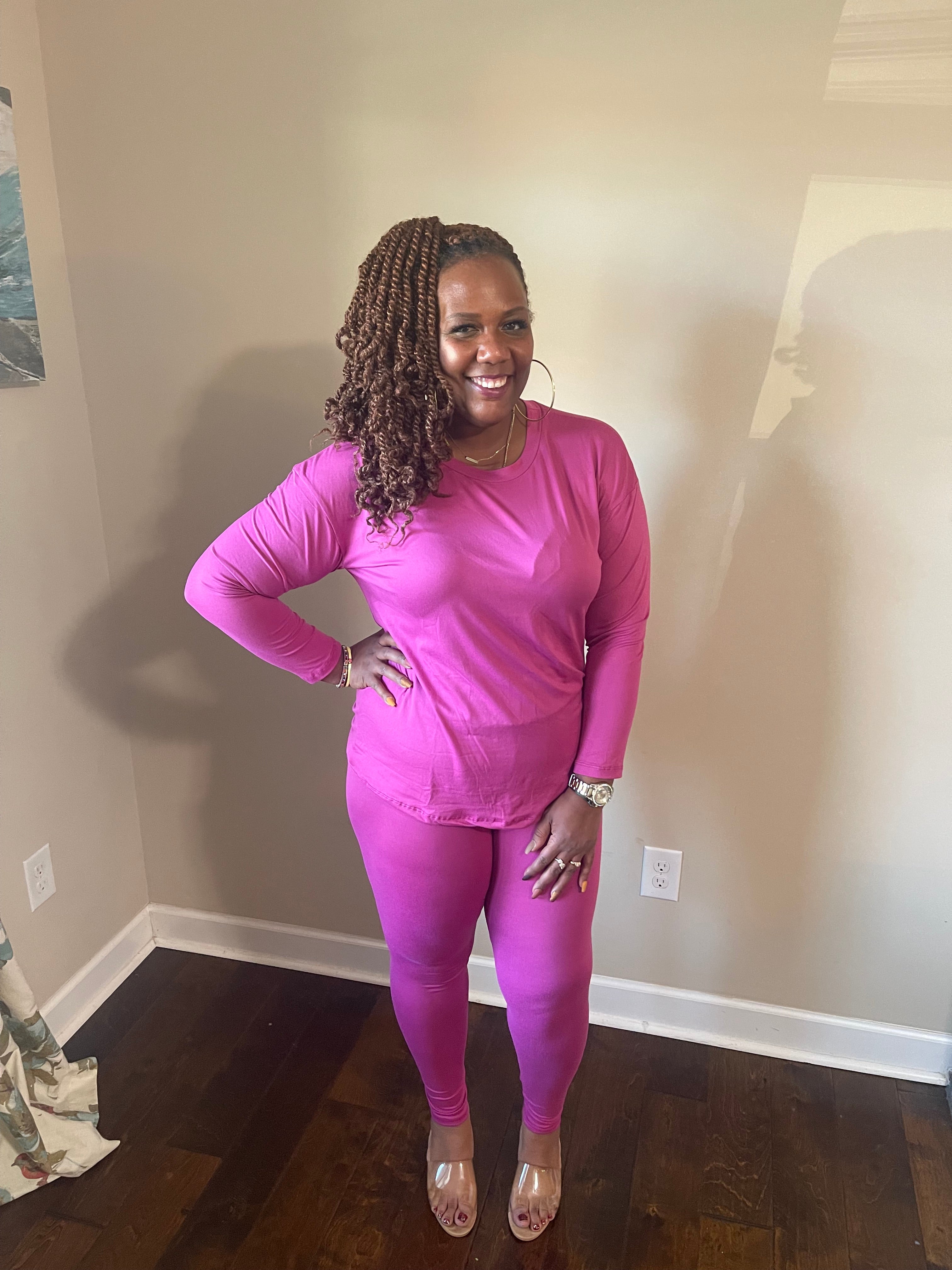 ROUND NECK LEGGING SET – La Bella Tru'
